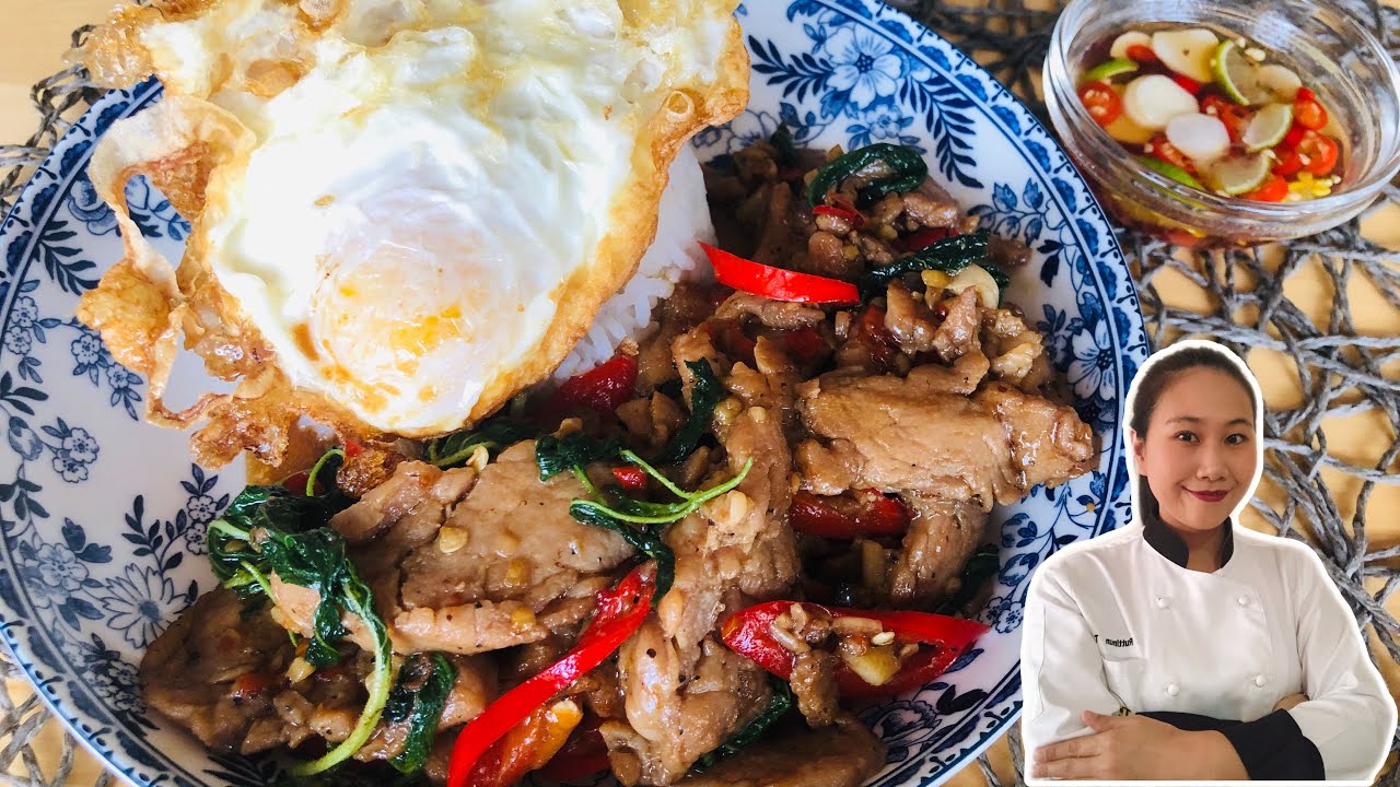 Thai Holy Basil Stir-Fry Recipe ( Pad Krapow ) • How To Make Thai Food ...