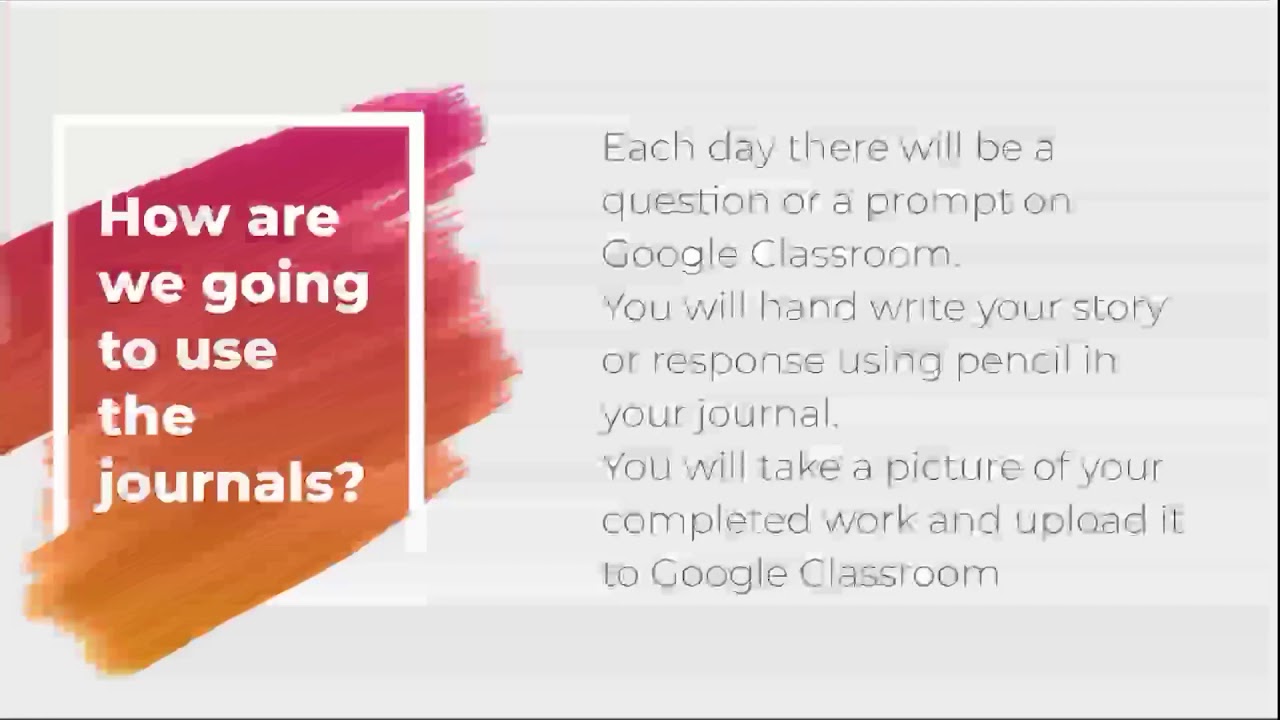 2nd Grade Journal Writing - YouTube