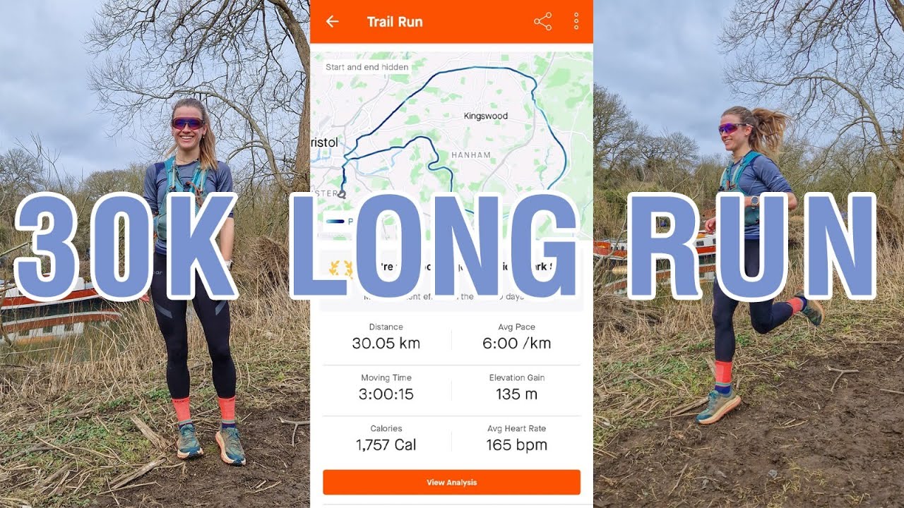 30K LONG RUN | What I ate | 100k training - YouTube