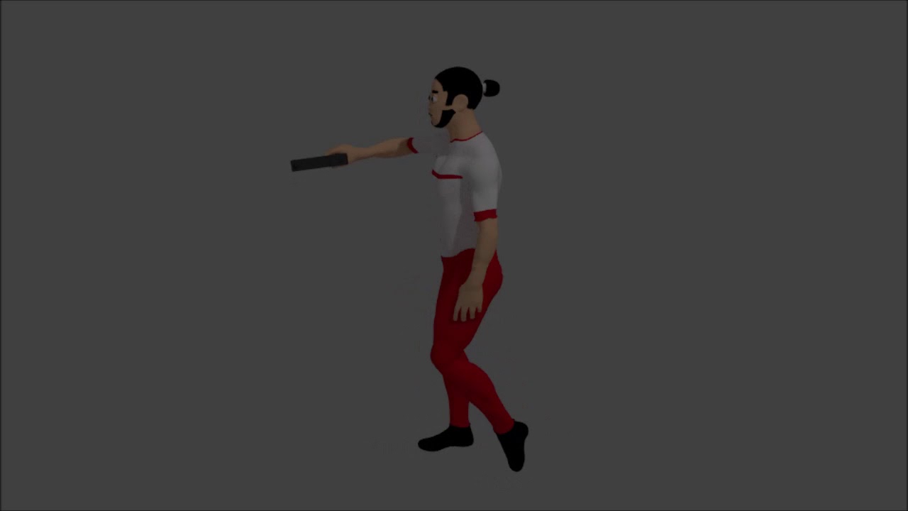Gun walk animation - YouTube