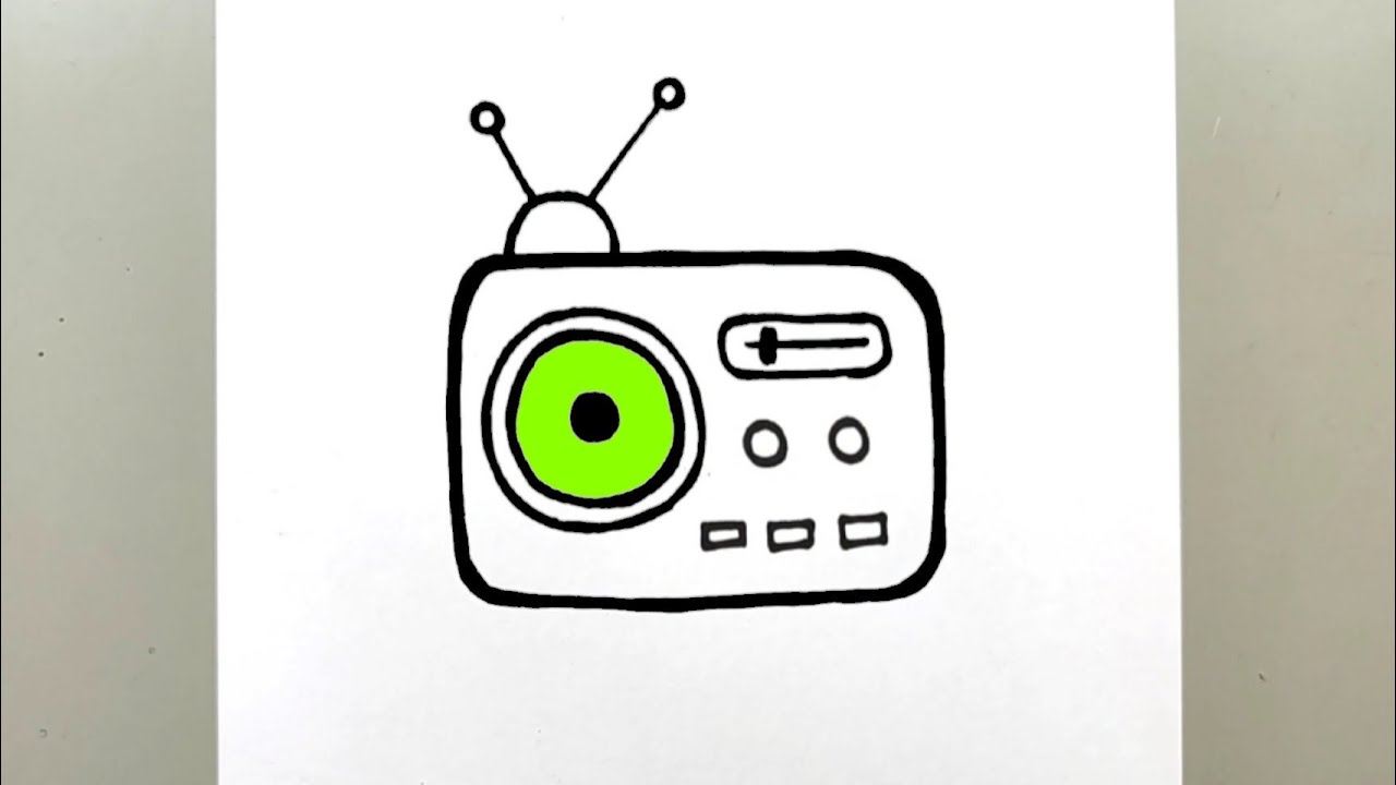 Drawing a Radio in Minutes | Easy Tutorial for Beginners with Eshan ...