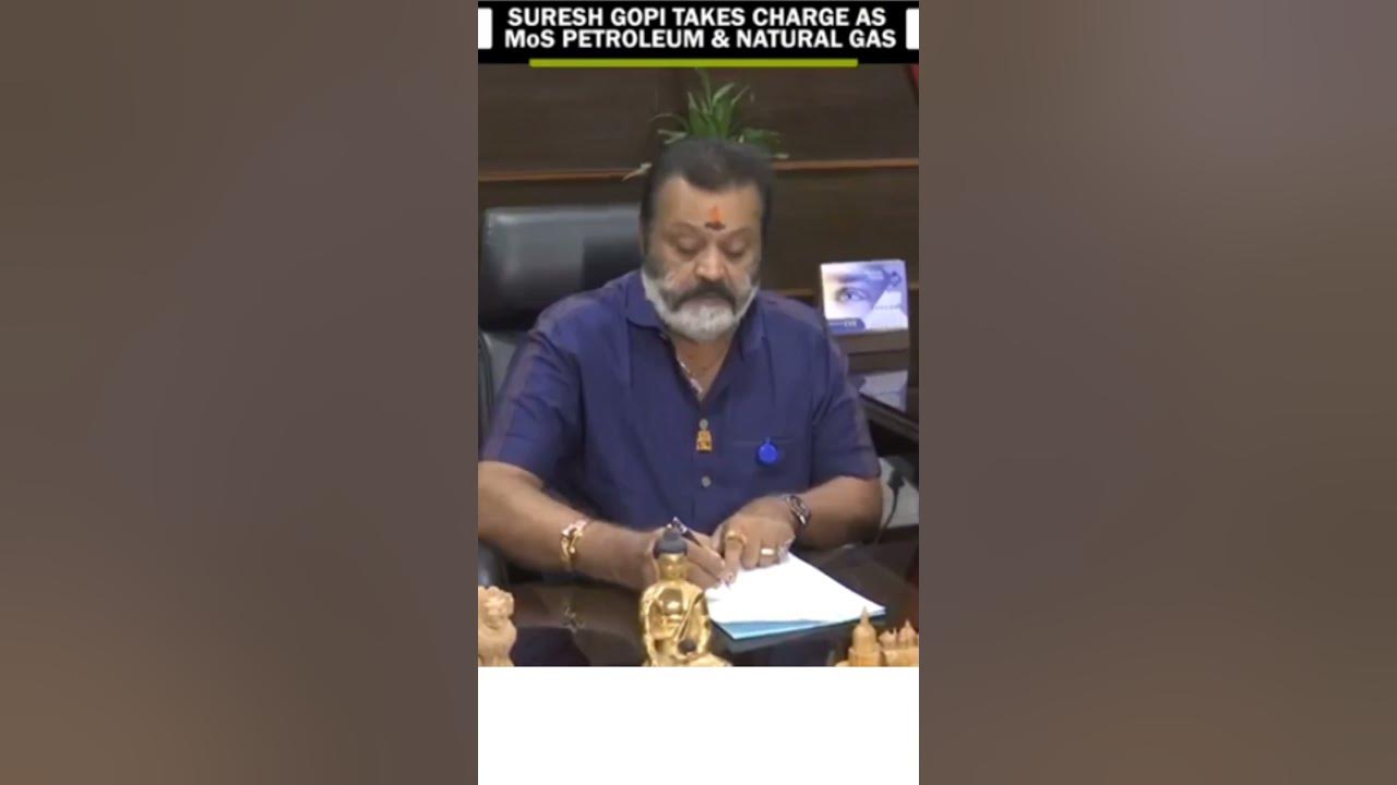 #shorts | BJP's First-ever Kerala MP Suresh Gopi takes charge as MoS Petroleum & Natural Gas # ...