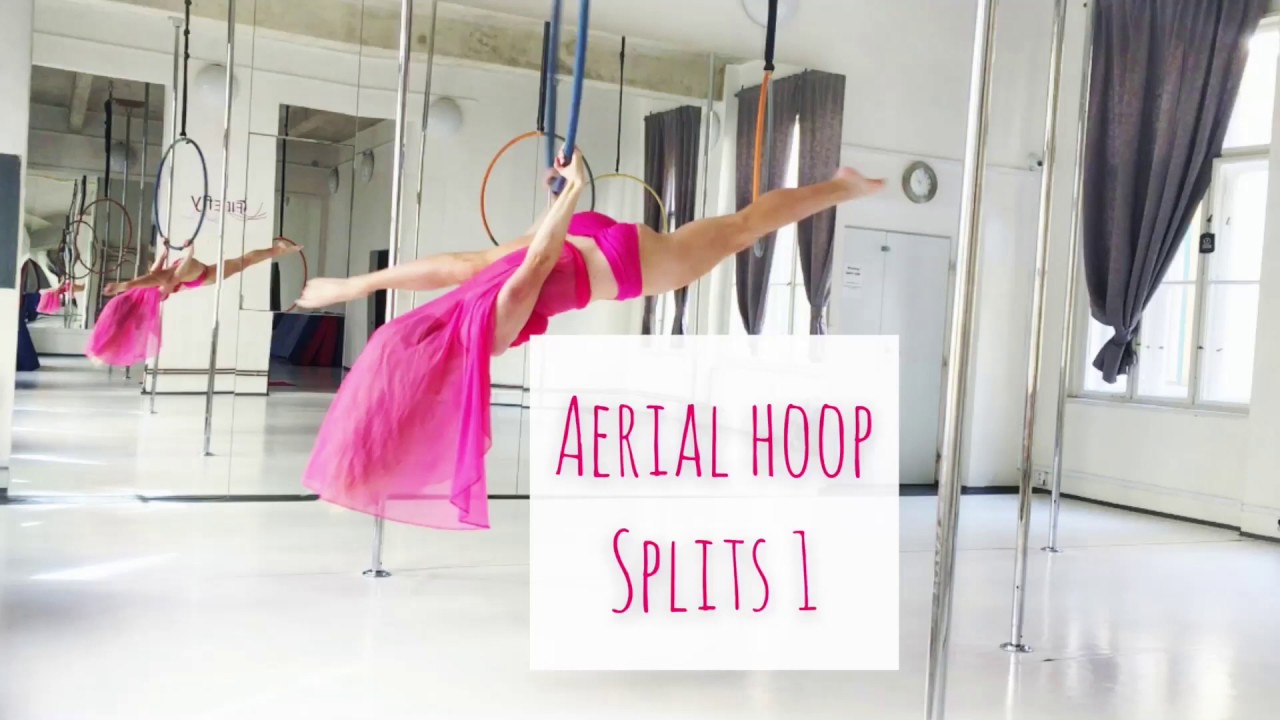 Aerial hoop / Lyra splits - YouTube