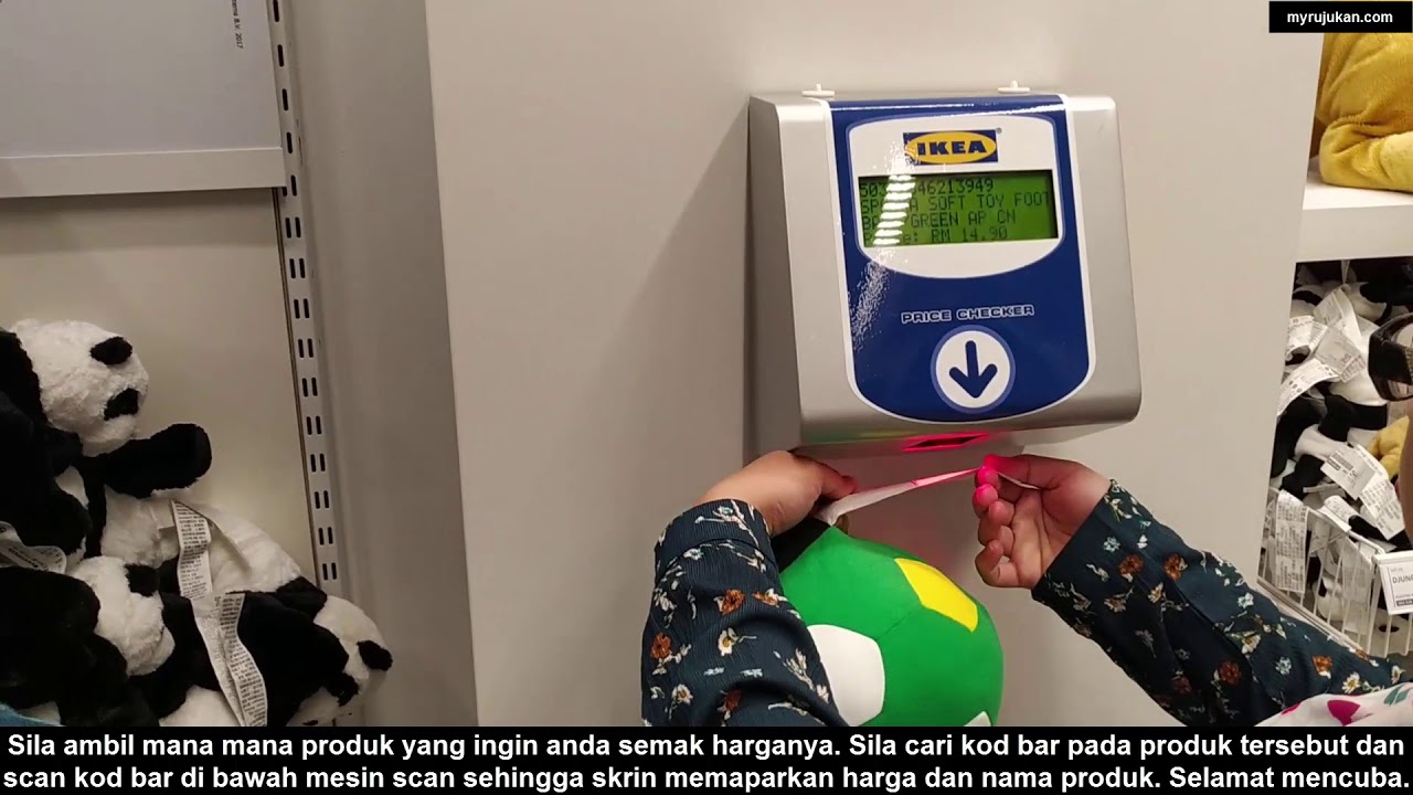 Cara Guna Mesin Scan Harga Barcode IKEA - YouTube