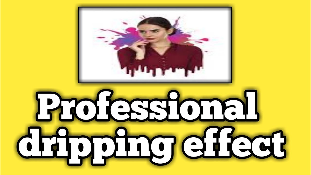 drip effect Photoshop Tutorial –YouTube - @Kaiyum Design - YouTube