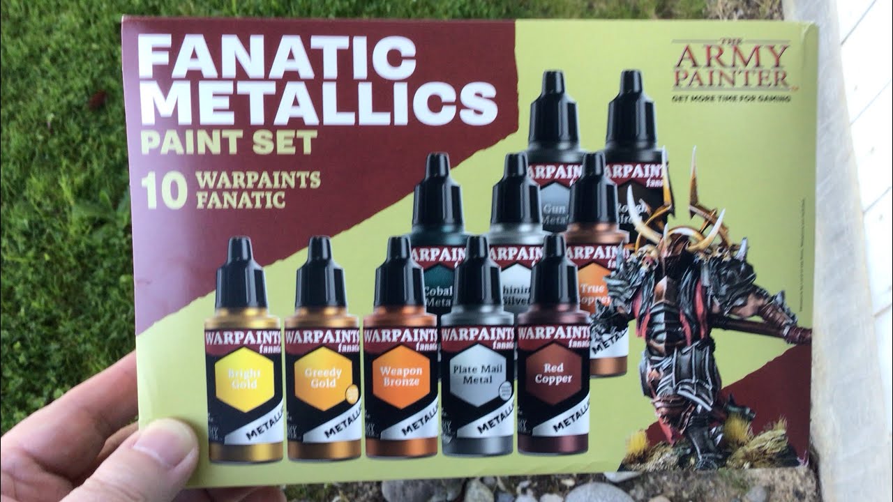 The Army Painter Warpaints Fanatic Metallics Paint Set Unboxing - YouTube