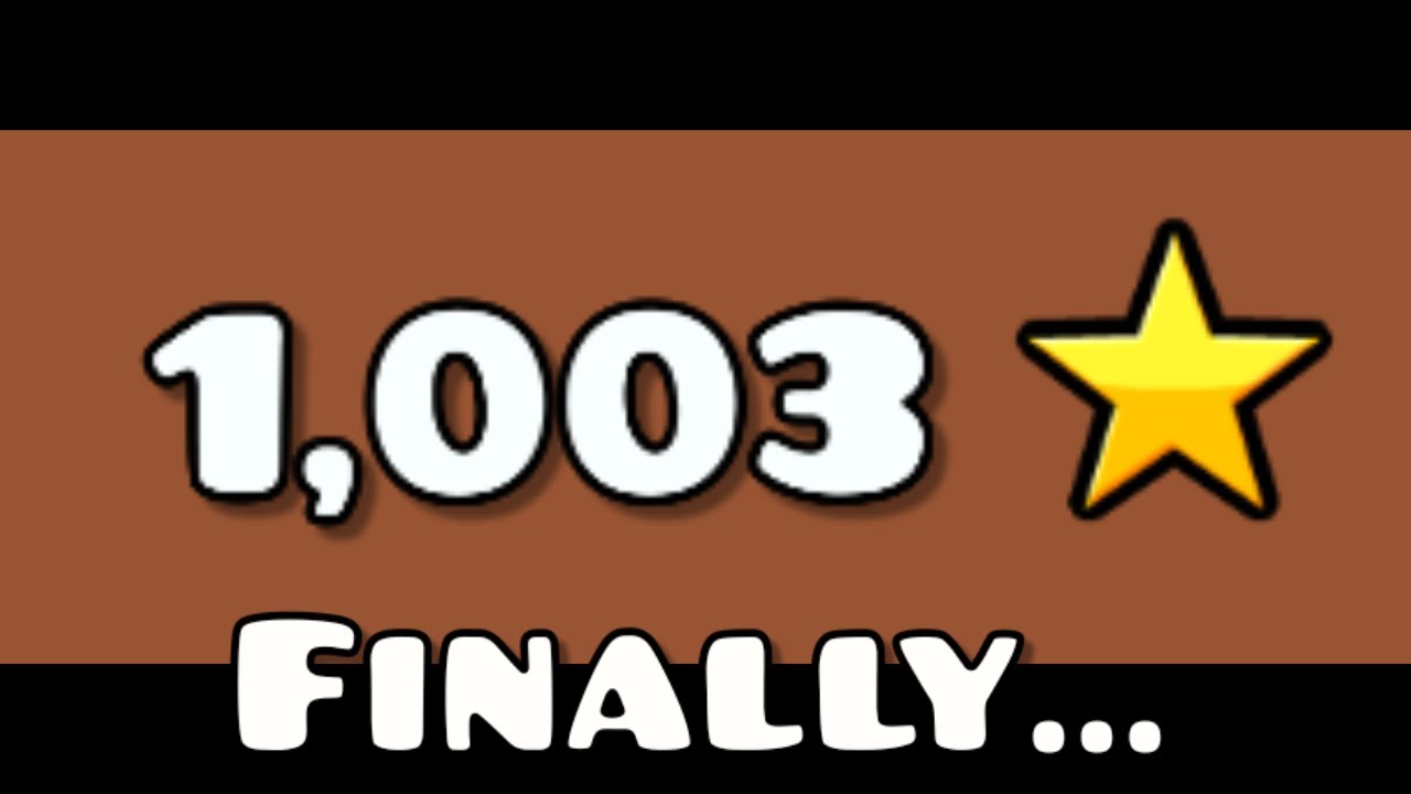 Finally getting 1,000 stars... - YouTube