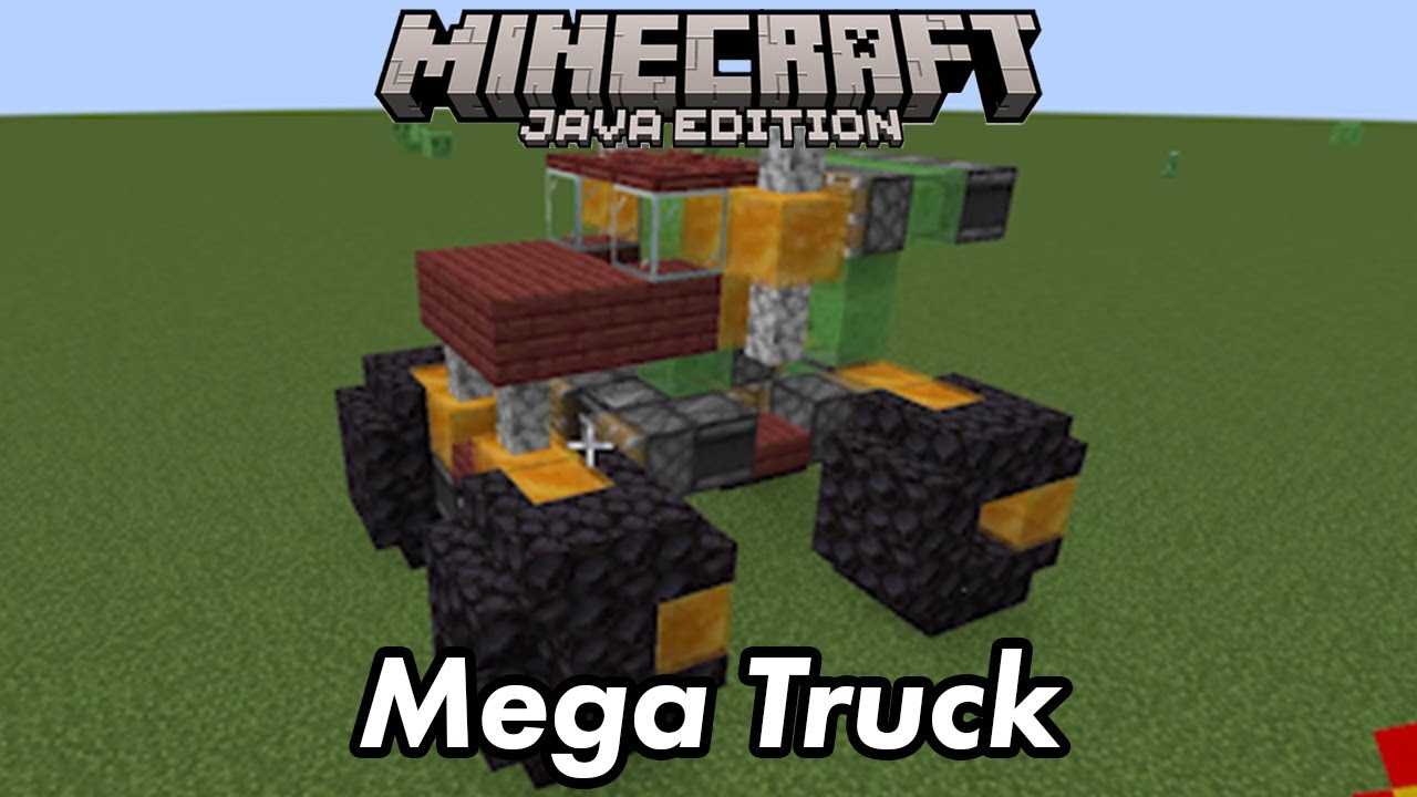 How to make a Working Mega Truck in Minecraft - NEW Vehicle Redstone ...
