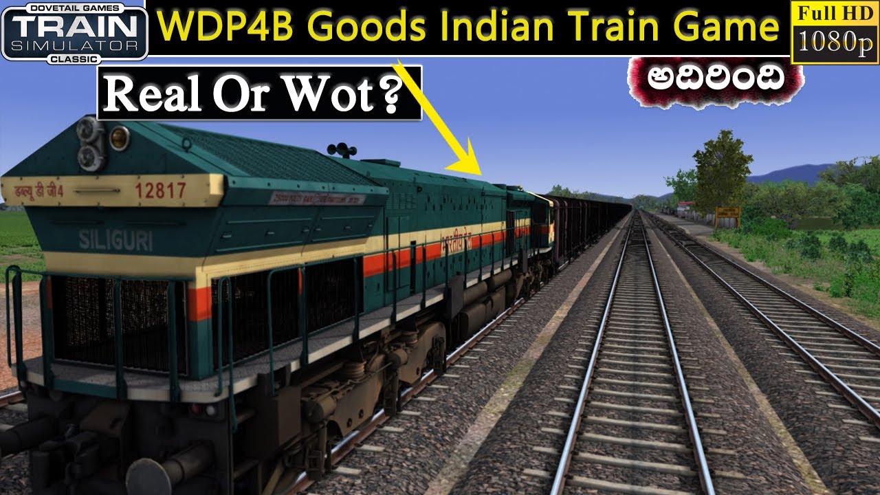 👌Goods Train WDP4B Realistic Indian Train Game | Train Simulator ...