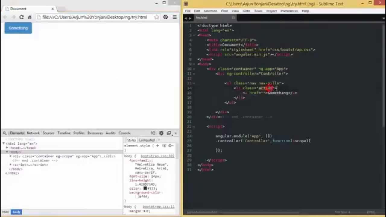 angularjs ng class set 'active', 'disabled' class to link 720p - YouTube