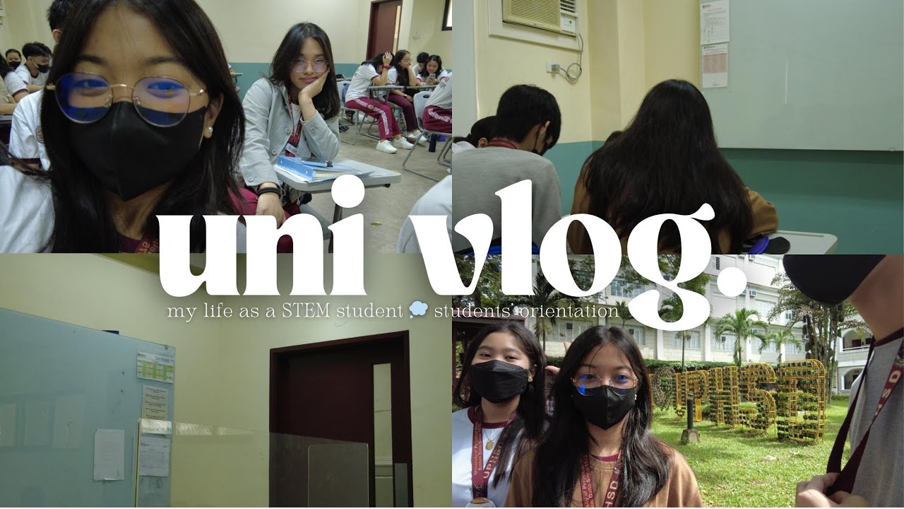 Ꮚ uni vlog! ๑ my life as a STEM student! 💭 students' orientation | chelsey leigh - YouTube