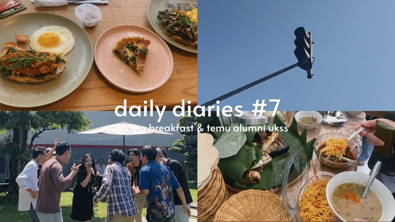 daily diaries #7 | morning breakfast & temu alumni ukss 🥪👨🏼‍🦳 - YouTube