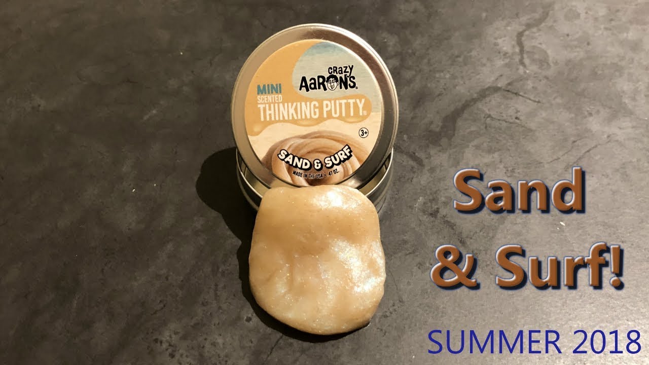 Crazy Aaron's Sand & Surf Thinking Putty - YouTube