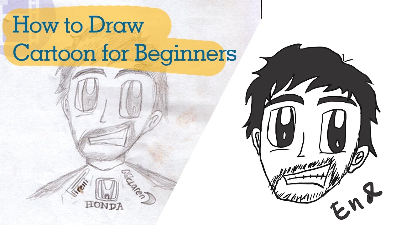 How To Draw Funny Cartoon Expression - YouTube