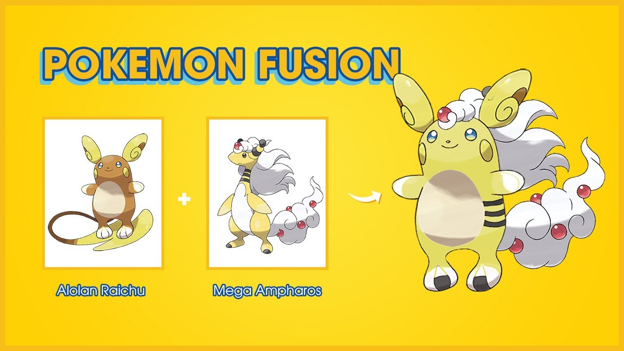 Pokemon Fusion | Alolan Raichu + Mega Ampharos - YouTube