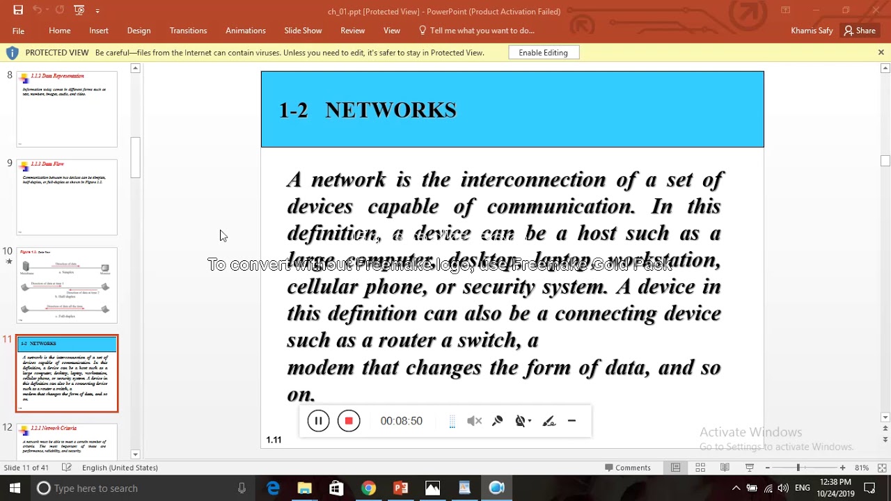 Data Communication - Chapter 1 : overview of communication - YouTube
