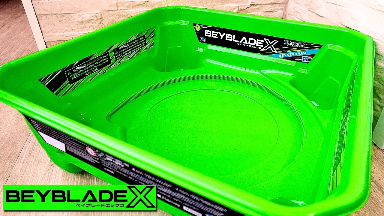 O BALDE VERDE! Unboxing X BEYSTADIUM BASIC Beyblade X Hasbro - YouTube