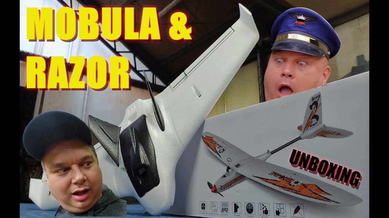 Eachine Razor 1200mm RC glider FPV ready & Eachine Mobula Delta Wing 4S ...