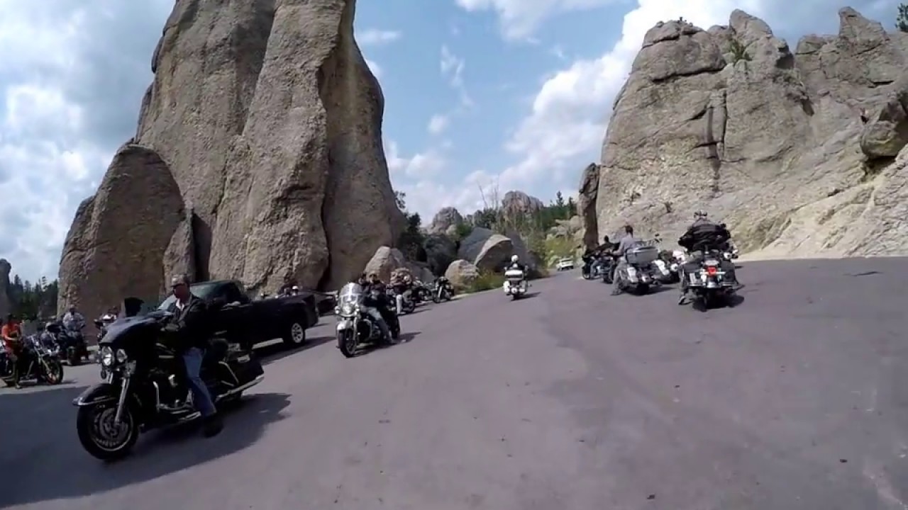 Motorcycle Ride Though Needles Highway South Dakota - Sturgis 2017 ...