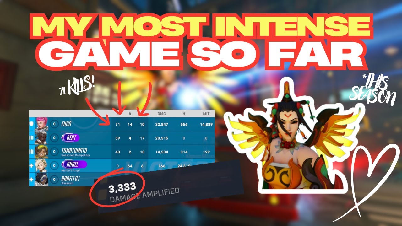 My Most INTENSE Game of the Season [so far] | Mercy Gameplay | Midtown Mayhem - YouTube