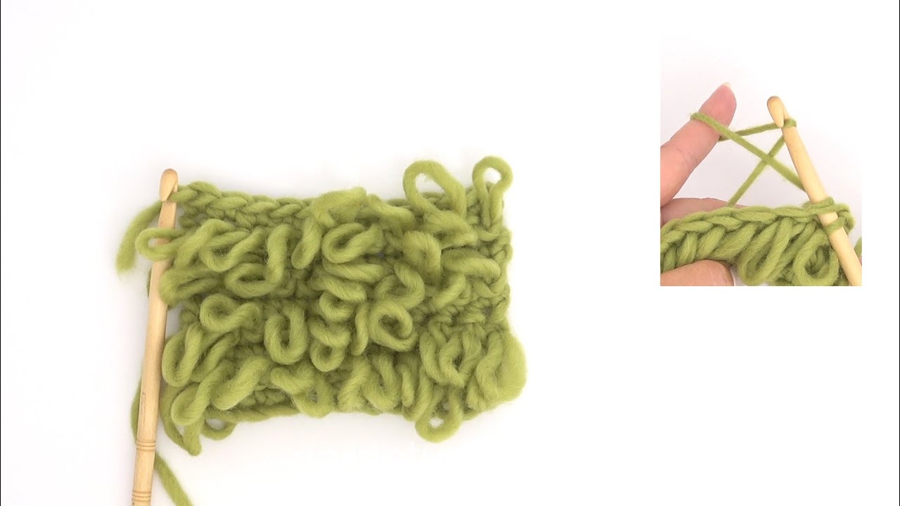 How to crochet loop stitches - YouTube