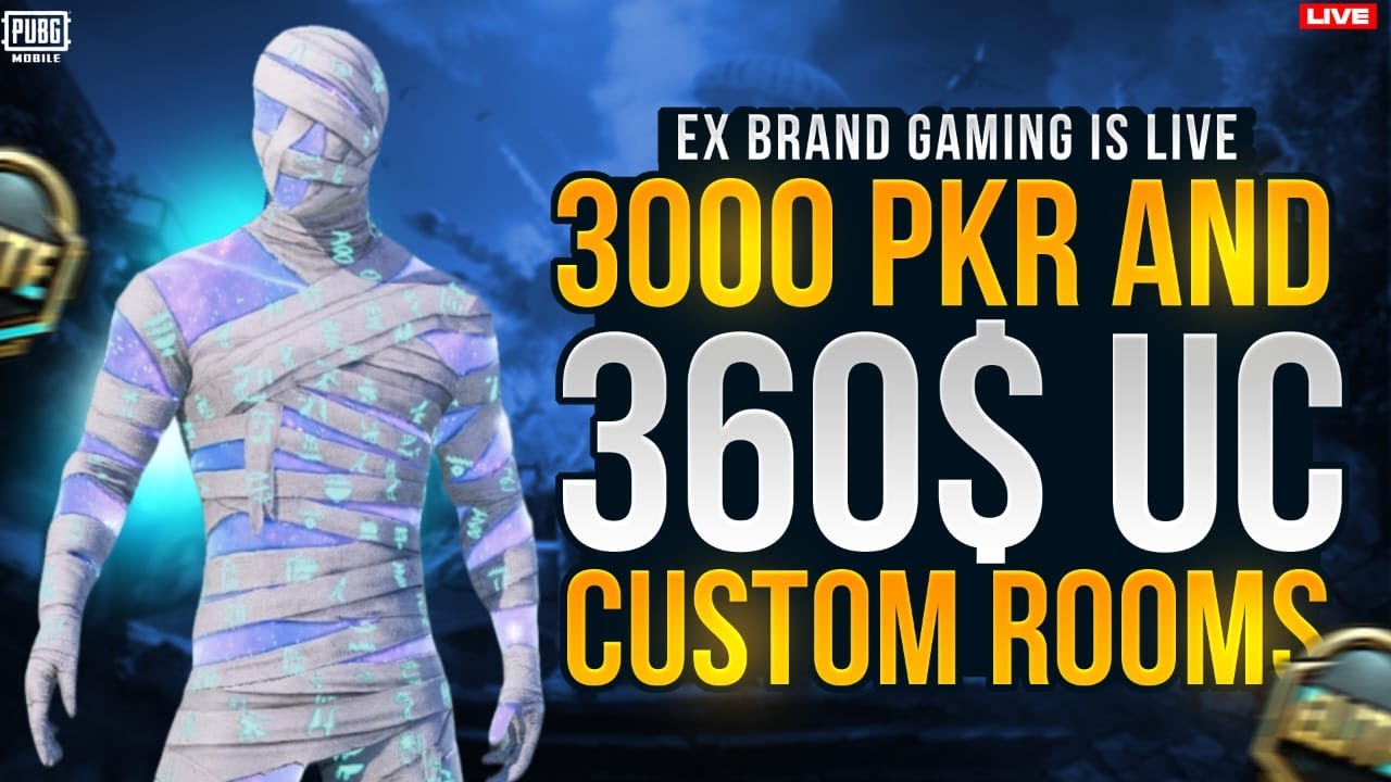 EX BRAND LIVE CUSTOM ROOMS 360 UC + 3000 PKR - YouTube