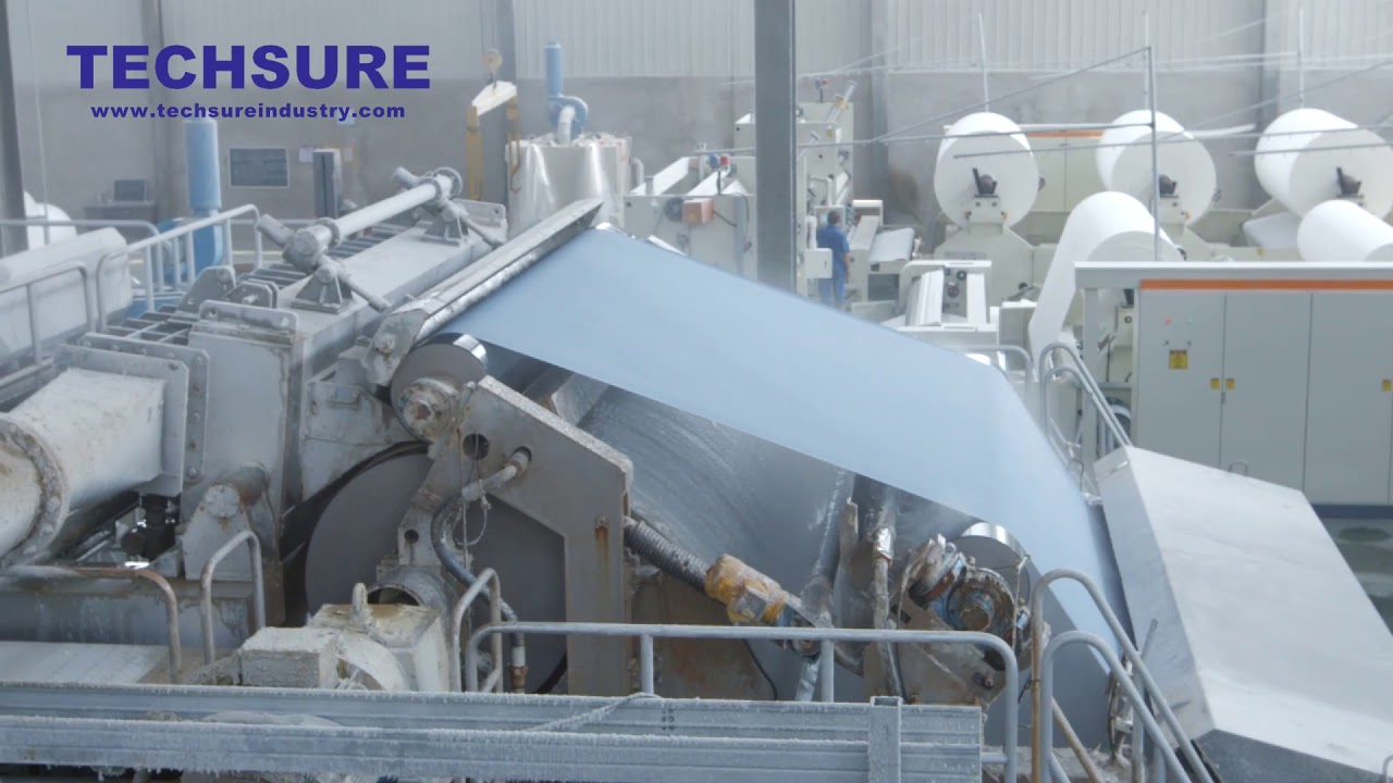 Crescent Former Tissue Machine Tissue Making Machine Tissue Mill - YouTube