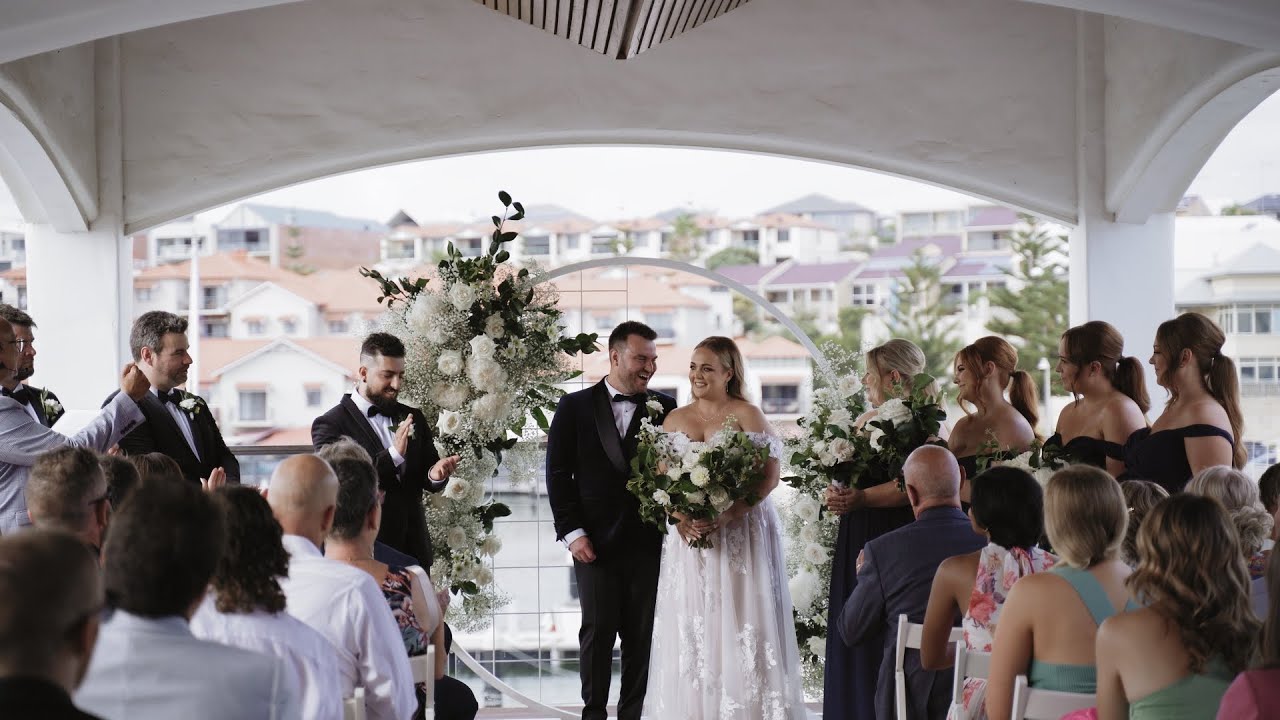 Chandra + Kyle's Wedding at Mindarie Marina - YouTube