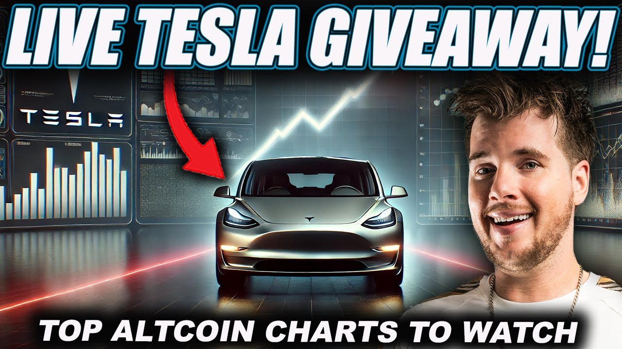 LIVE TESLA GIVEAWAY! (Top Altcoin Charts To Watch) - YouTube