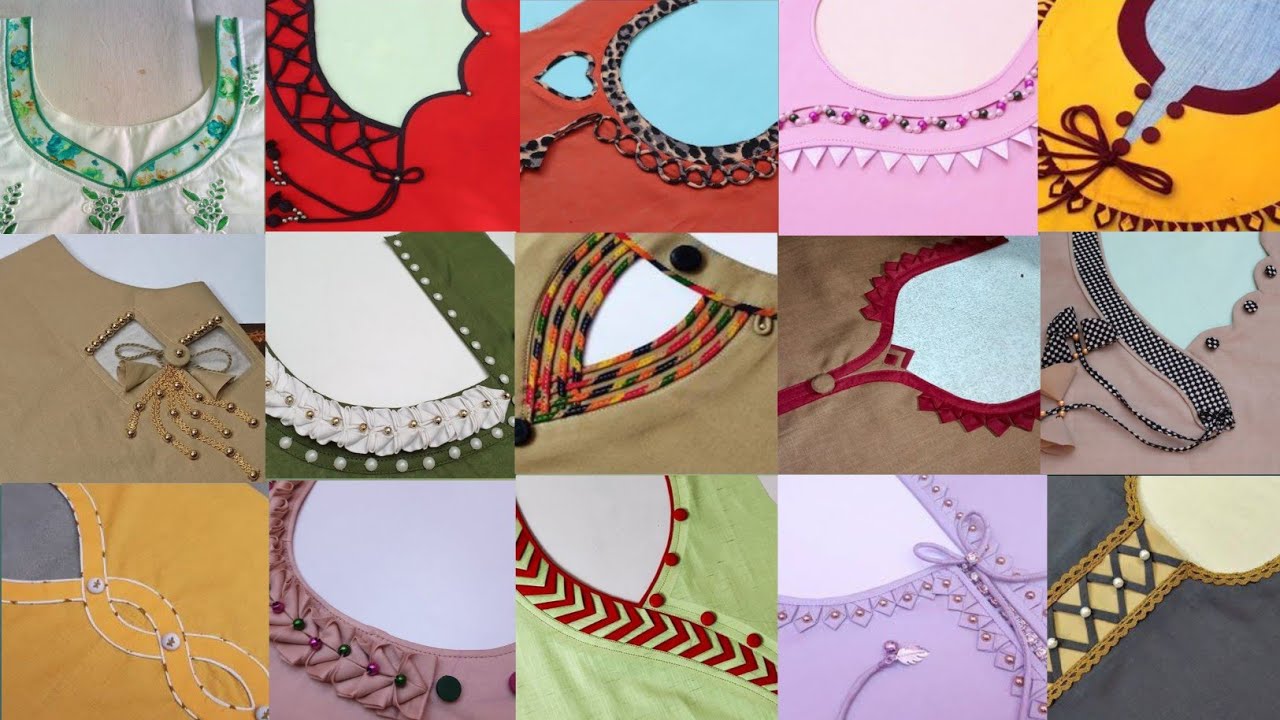 Easy Neck Design Ideas 🥰💞 Beautiful designs ️ neck design|| gala design ...