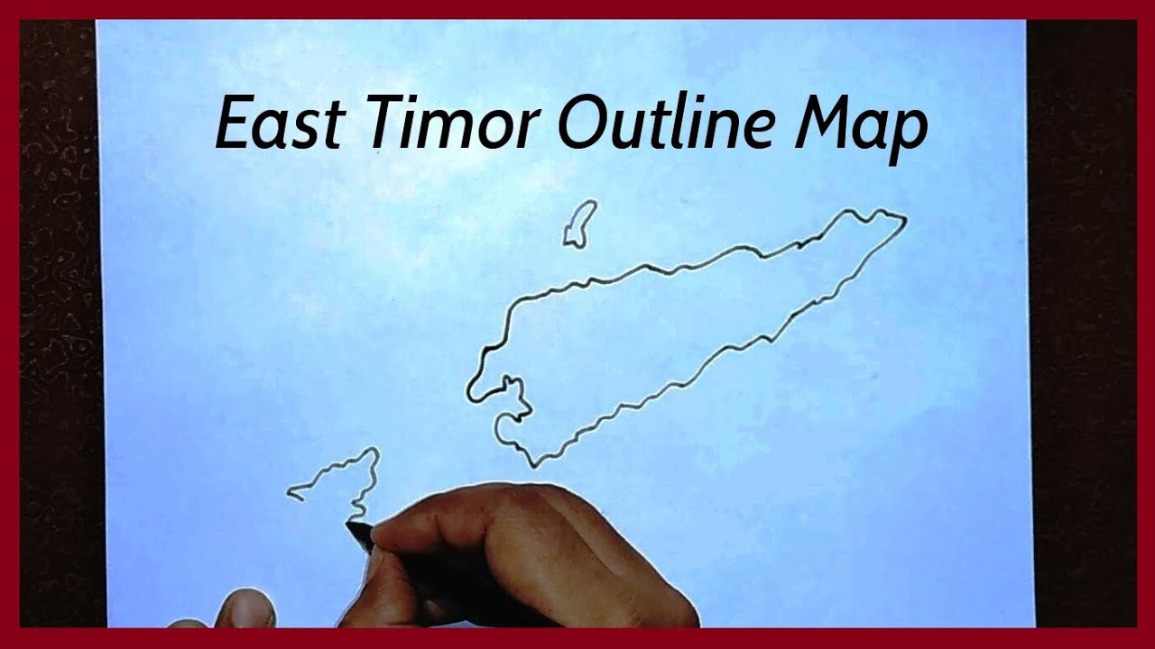 How to draw map of East Timor || Outline map of Timor-Leste - YouTube
