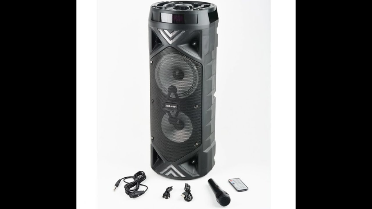 Портативная колонка BT SPEAKER ZQS-6201 Bluetooth с Али, с микрофоном и ...