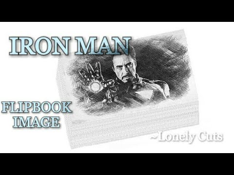 IRON MAN FLIP BOOK DRAWING💙PREPARATION BY PHONE💚MARVEL FLIP BOOK ...