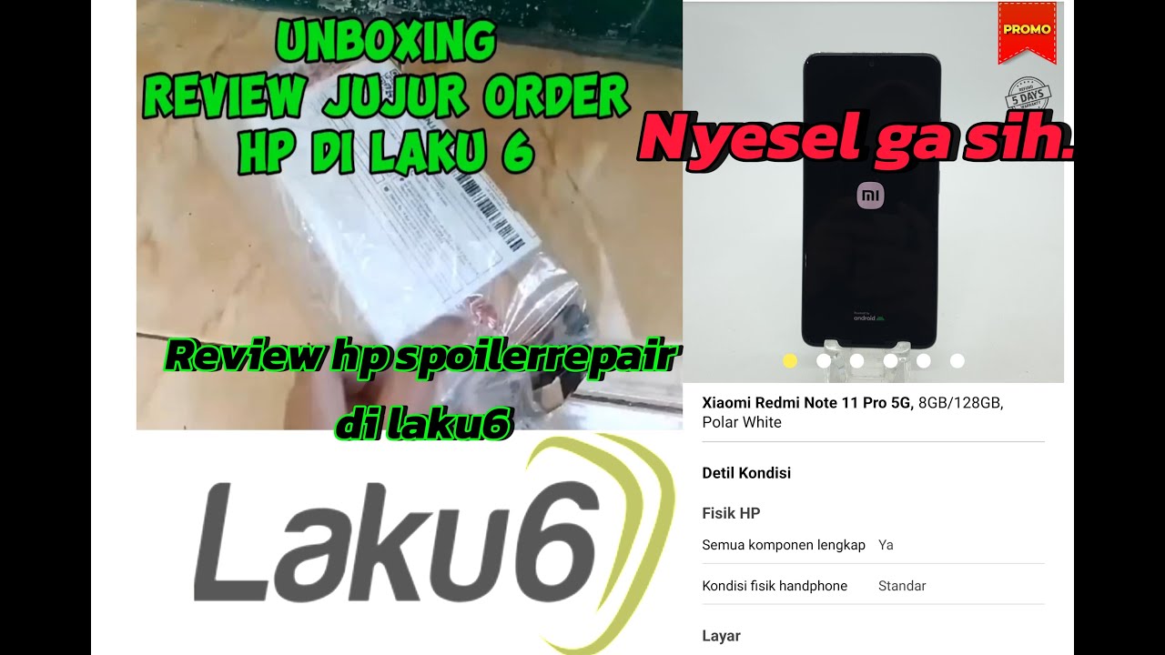 REVIEW JUJUR ORDER HP SPOILER REPAIR (MINUS) DI LAKU6 | UNBOXING NYESEL ...