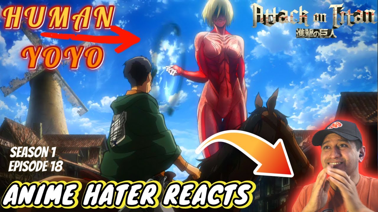 SHE SPINS HIM LIKE A YOYO "Attack on Titan" Reaction S1 E18 - SHE IS ...