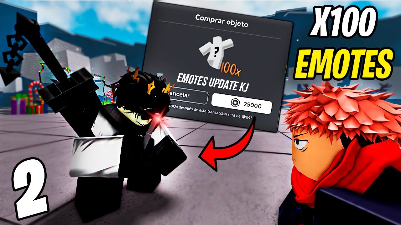 COMPRE 100 EMOTES en la NUEVA UPDATE de THE STRONGEST BATTLEGROUNDS ...