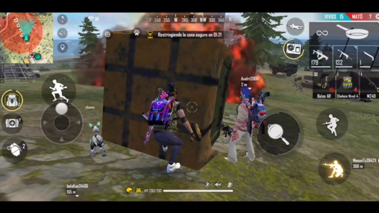 "Free Fire" Jugando con bots. - YouTube