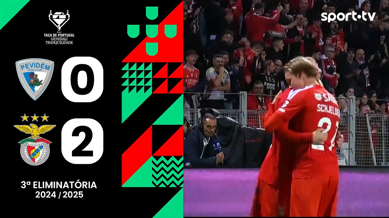 Resumo: Pevidem 0-2 Benfica - Taça de Portugal | sport tv - YouTube