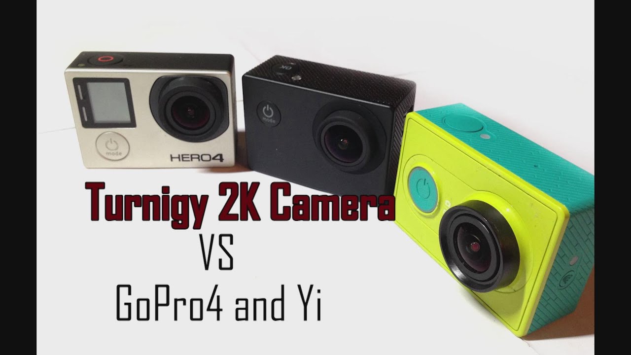 Turnigy 2K Action Camera VS GoPro4 and Xiaomi Yi - YouTube