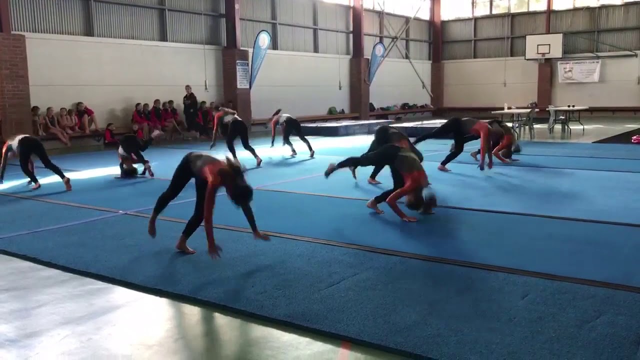 Teamgym - OCR23 2019 - Red squad - Floor routine - YouTube