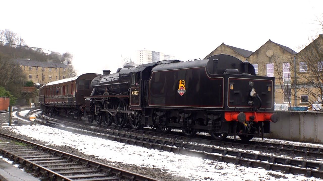 Black 5 45407 The Lancashire Fusilier at the KWVR Spring steam gala ...