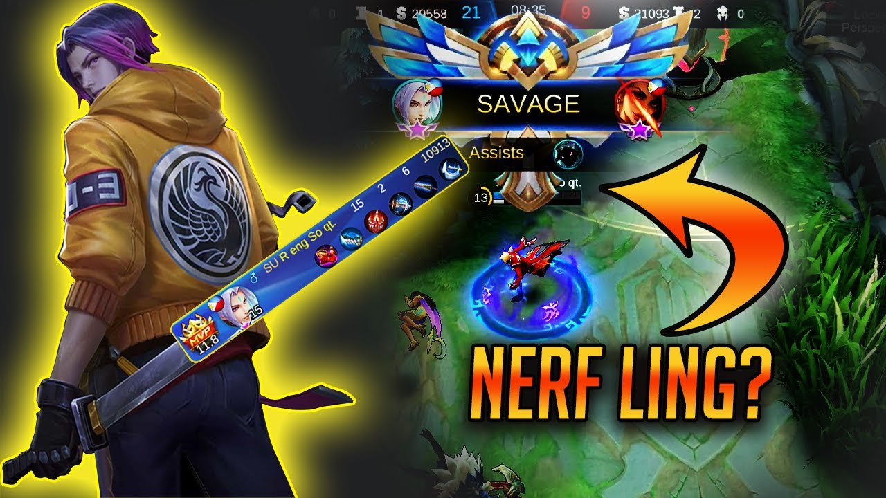 NERF LING? | LING FULL GAMEPLAY 🔥| FAST HAND| MLBB - YouTube