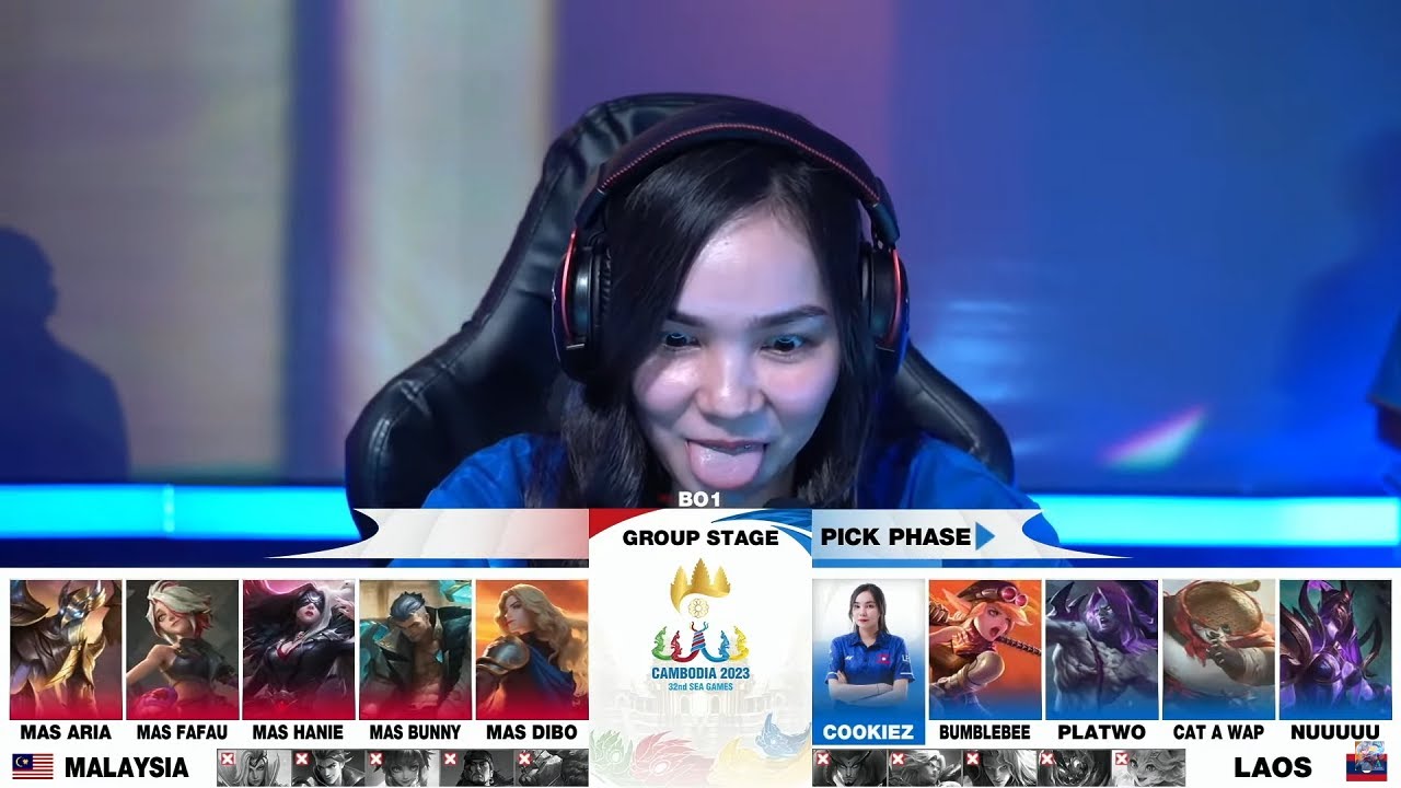 Mas Dibo Lancelot Mas Aria Kaja Laos Vs Malaysia Sea Games 2023 Mlbb Ladies Youtube