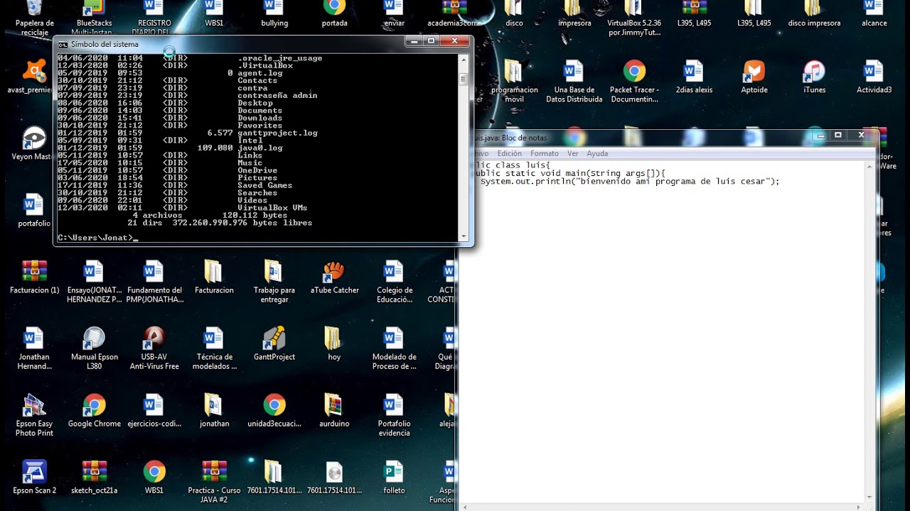 Segundo programa en Java - YouTube