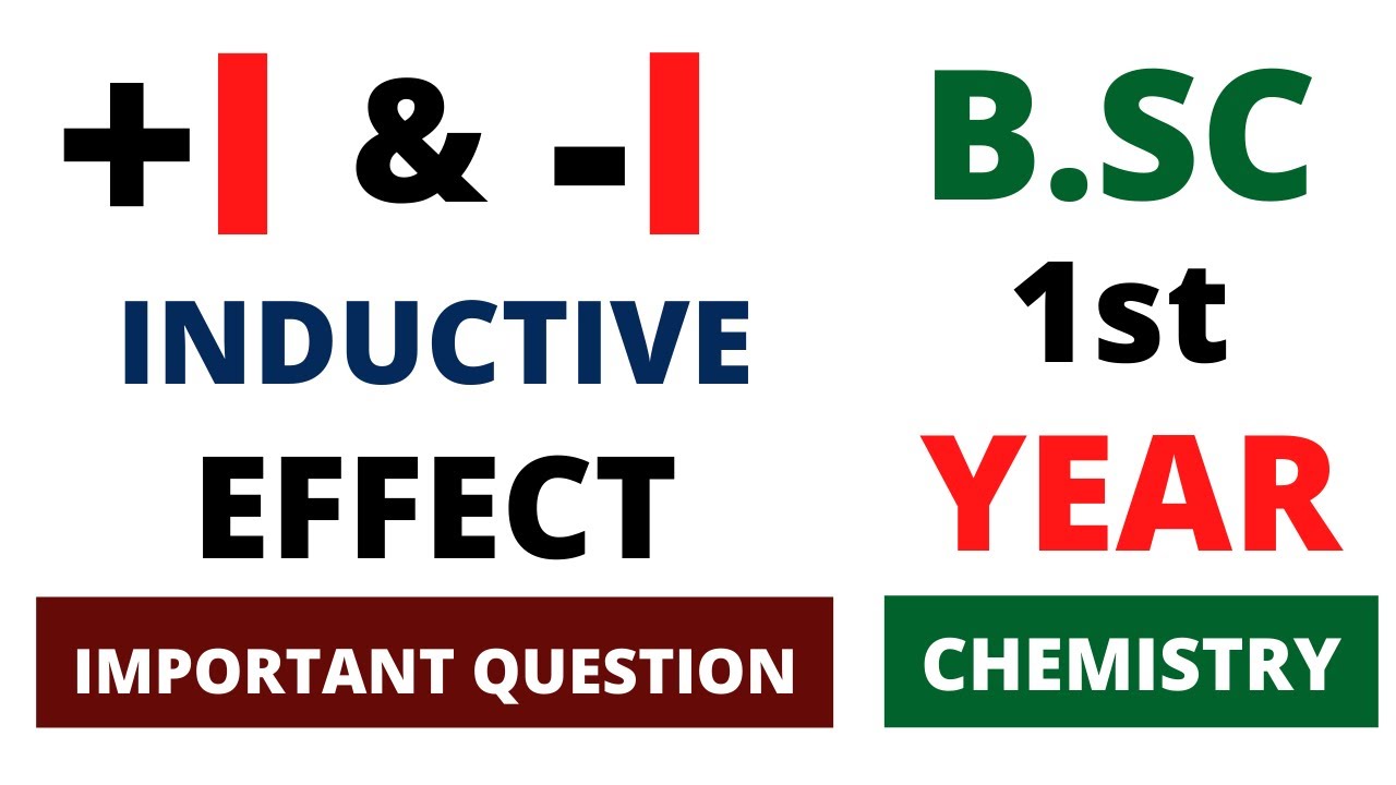 Inductive Effect (+I and -I Effect) Organic Reaction and Mechanism| B ...