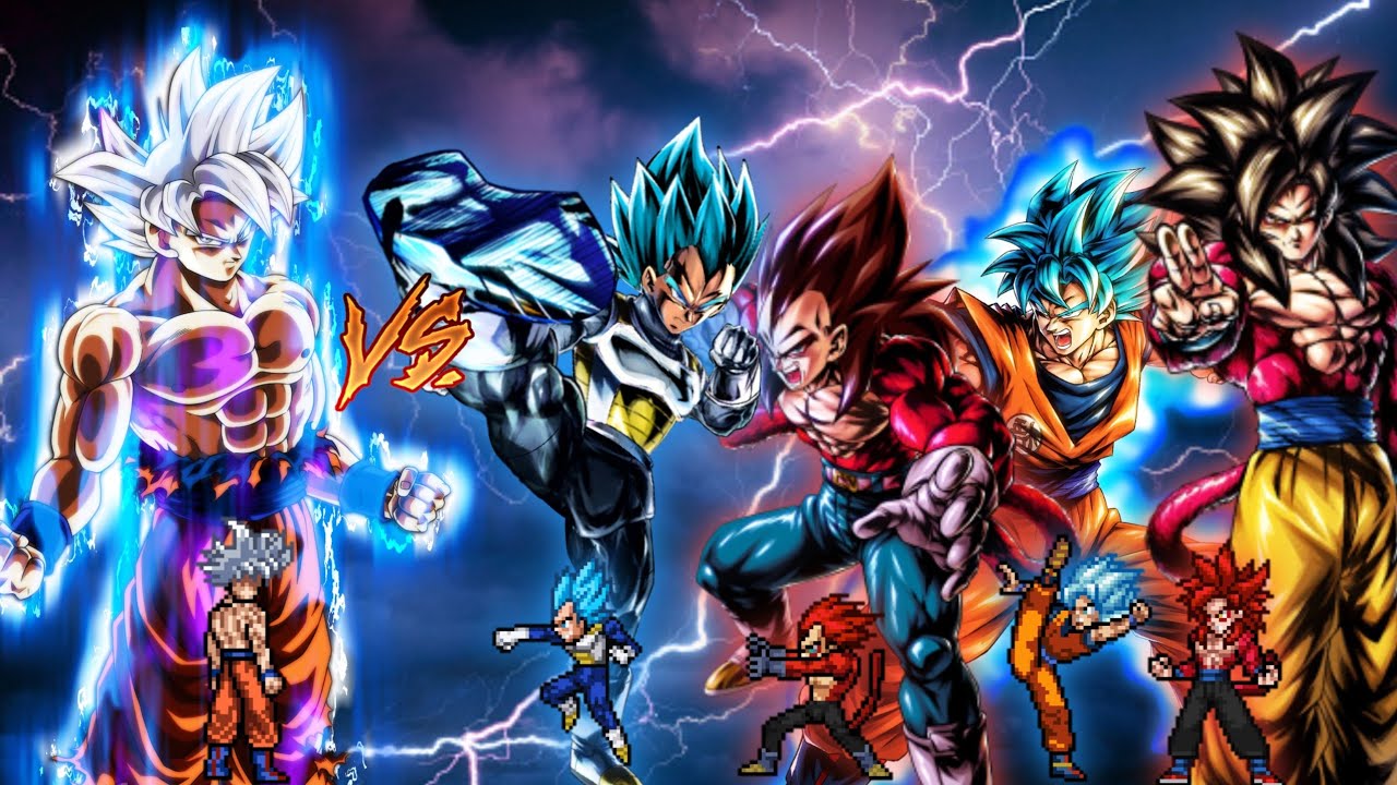 Son Goku MUI 3.5 MUI JUS VS Fusion Vegito OP & Fusion Gogeta OP in Jump ...