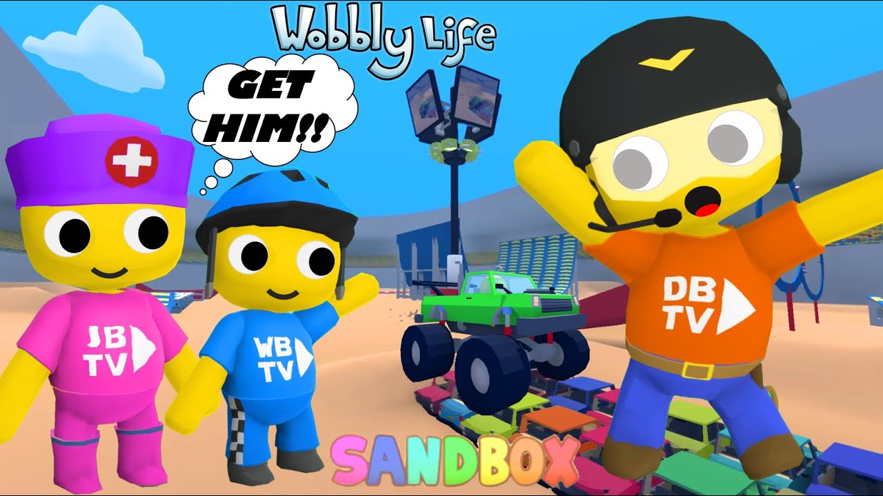THE SANDBOX STADIUM HAS HUGE RAMPS IN WOBBLY LIFE - YouTube