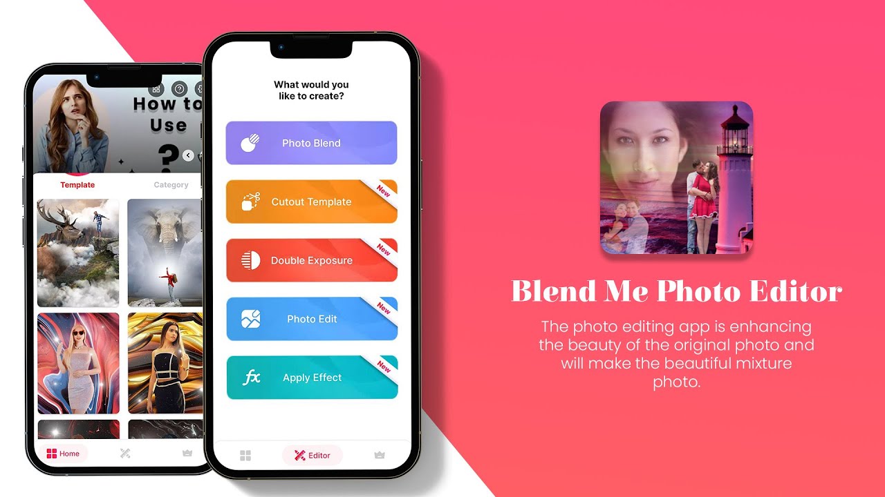 Blend Me Photo Editor App v 9.0+ tutorial - YouTube