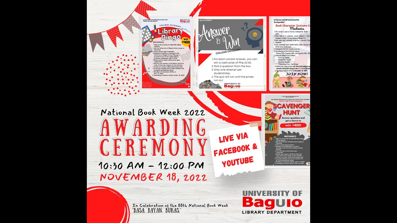 National Book Week 2022 Awarding Ceremony - YouTube