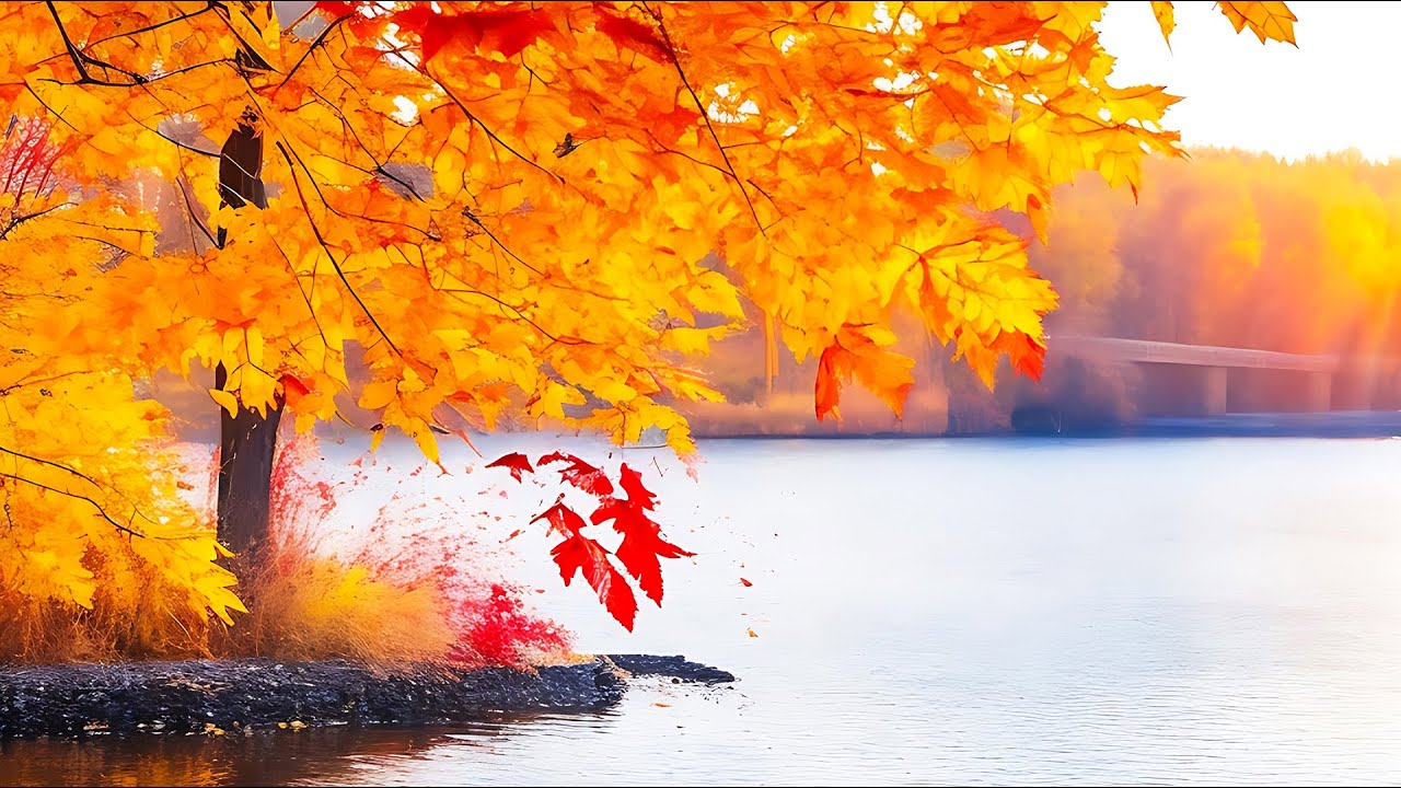 Falling Leaves 🍁 Enchanting Autumn Forests with Beautiful Piano Music ...